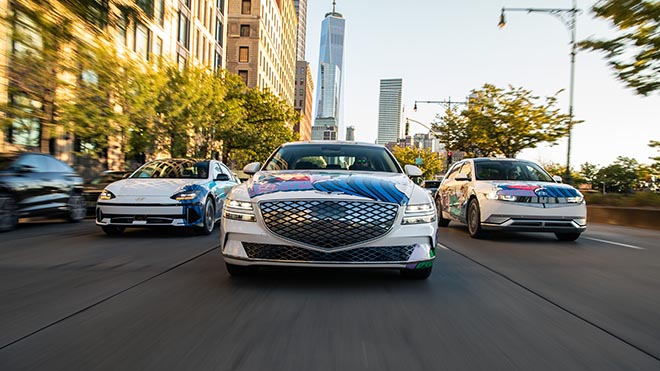 Hyundai parades cars in NY • The Market Monitor