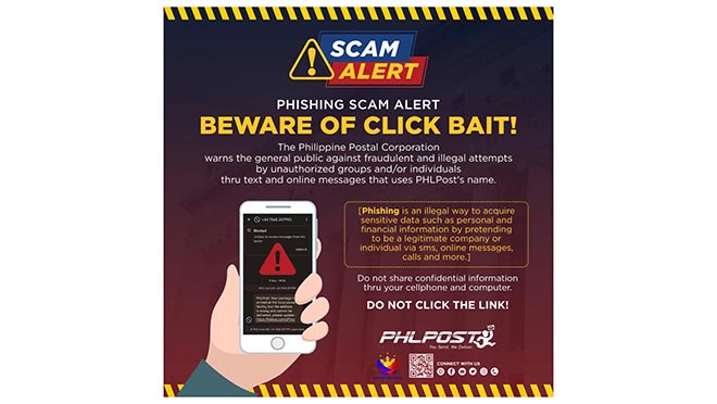 Public warned on scam messages online using PHLPost name • The Market ...